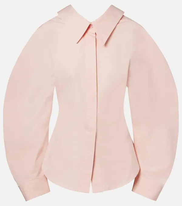 Givenchy Balloon-sleeve Cotton Shirt - Pink