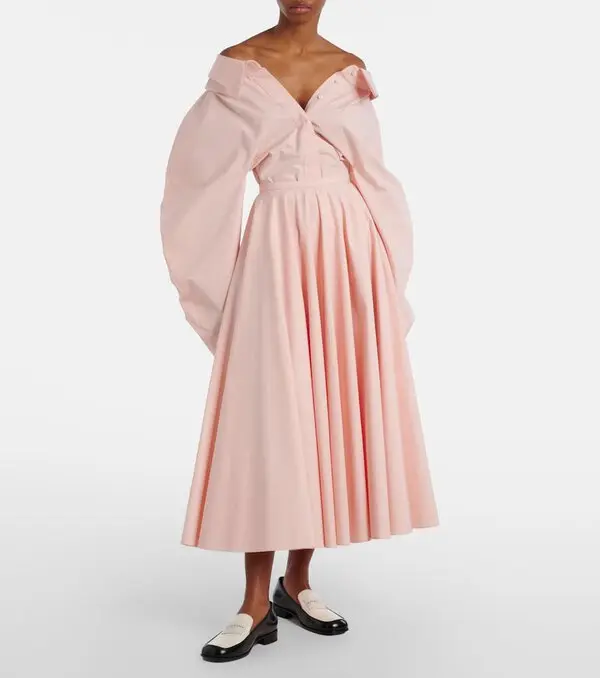 Givenchy Balloon-sleeve Cotton Shirt - Pink
