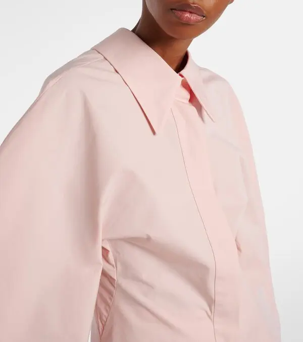 Givenchy Balloon-sleeve Cotton Shirt - Pink