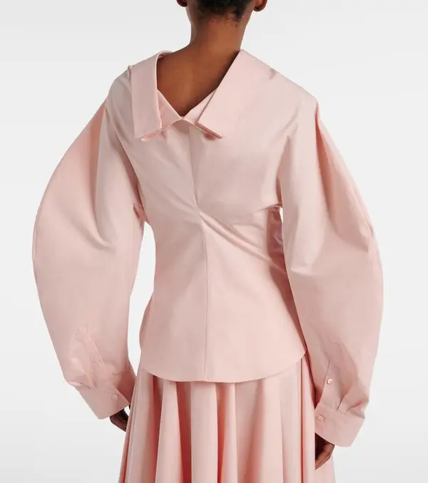 Givenchy Balloon-sleeve Cotton Shirt - Pink