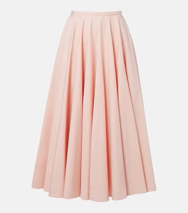 Givenchy Cotton Midi Skirt - Pink