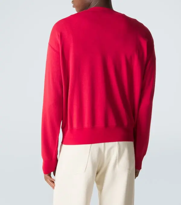 Auralee Cotton, Wool And Silk Sweatshirt