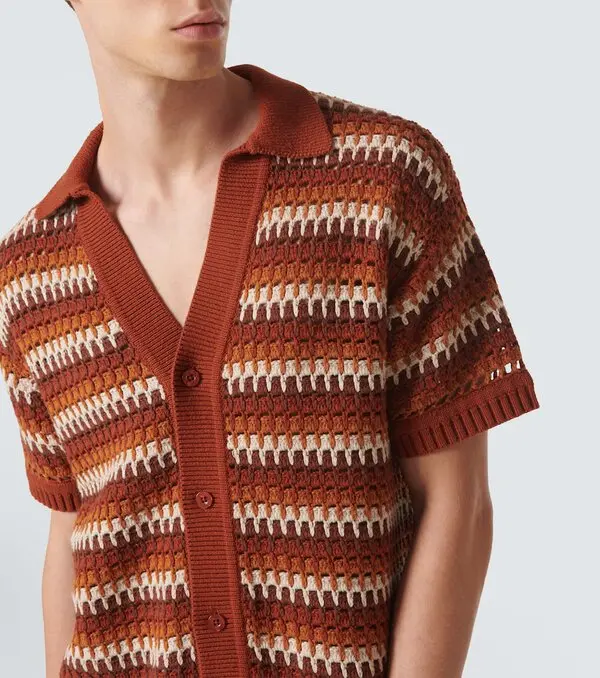 Frescobol Carioca Pinto Crochet Cotton Shirt - Neutrals