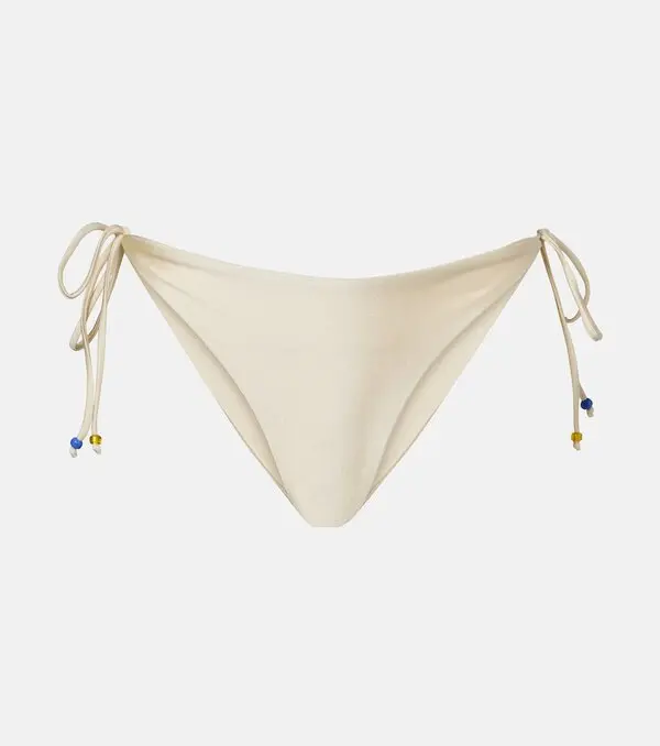 Jade Swim Muse Scoop Bikini Bottom - White