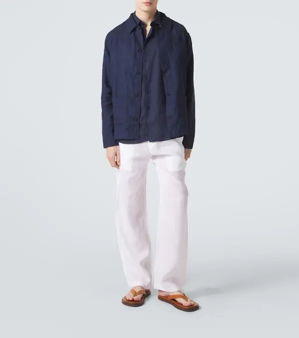 Vilebrequin Linen Shirt - Blue
