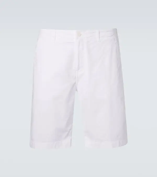 Vilebrequin Cotton-blend Satin Bermuda Shorts - White