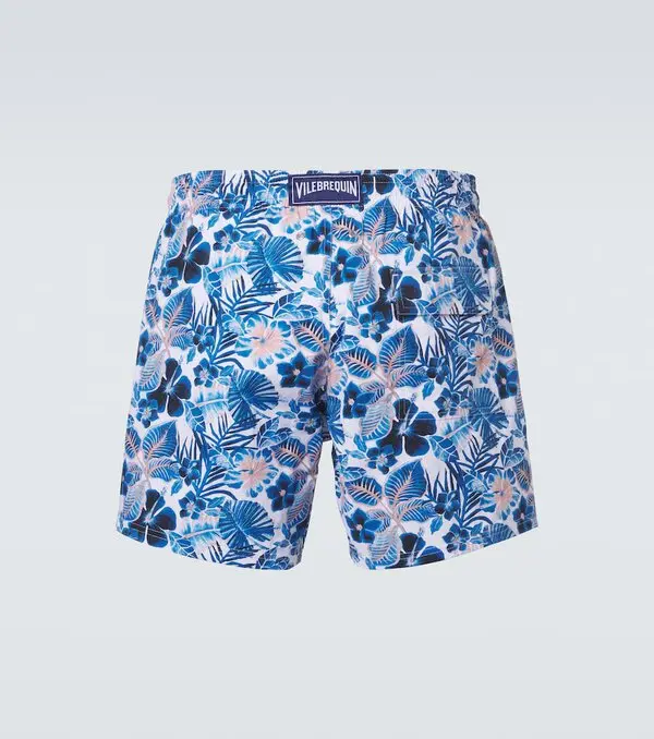 Vilebrequin Moorise Floral Swim Trunks - Blue