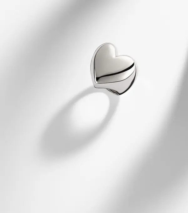 JENNIFER FISHER Puffy Heart Plated Ring - Silver
