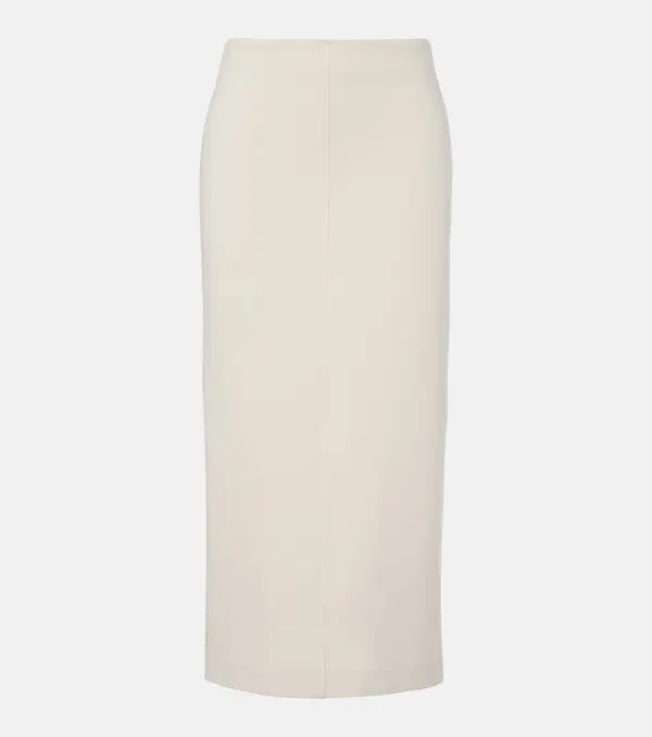 Max Mara Cadmio Cotton-blend Jersey Pencil Skirt - Beige