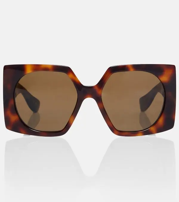 Valentino Garavani Vain Bold Vlogo Oversized Sunglasses - Brown
