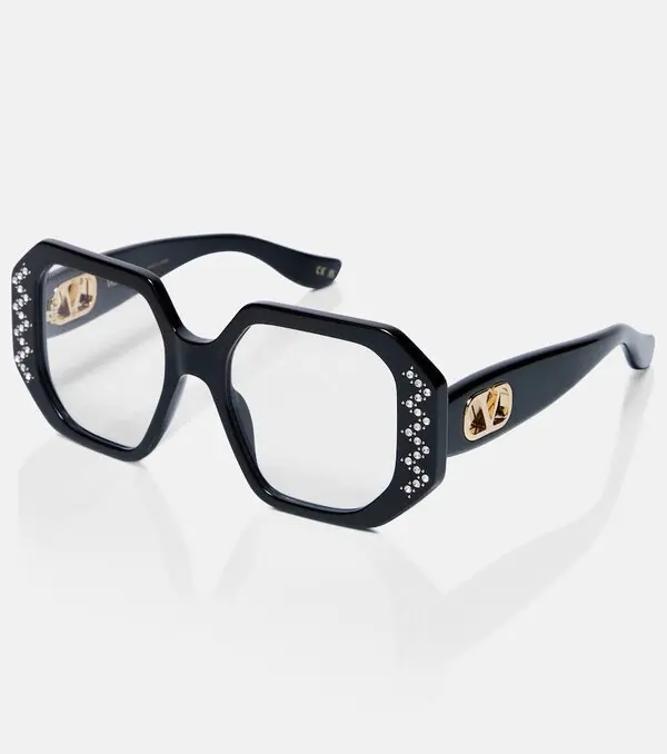Valentino Garavani Vain Bold Vlogo Octagon Frame Glasses