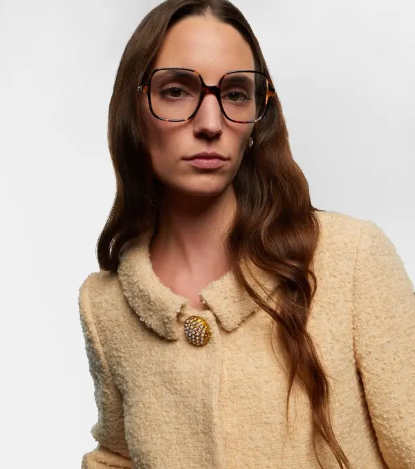 Valentino Garavani V Vlogo Oversized Glasses - Brown