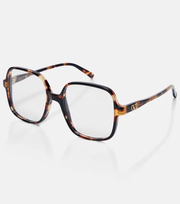 Valentino Garavani V Vlogo Oversized Glasses - Brown