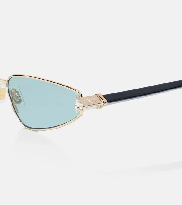 Valentino Garavani Vlogo Cat-eye Sunglasses - Gold