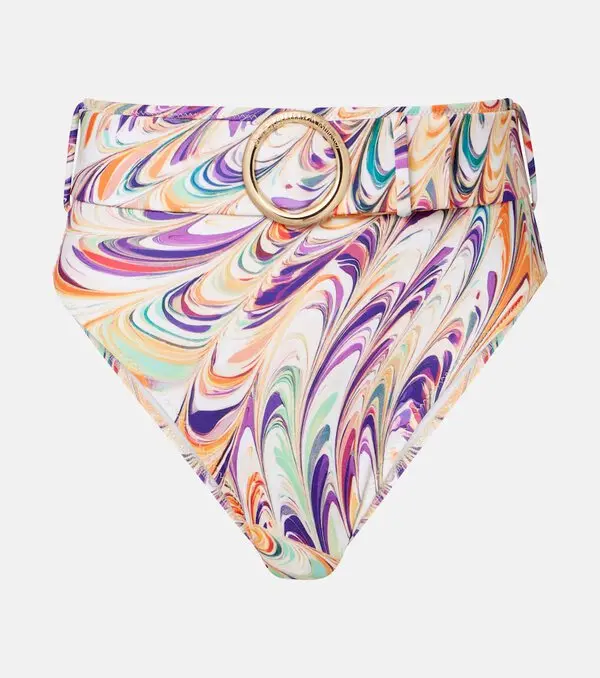 ALEXANDRA MIRO Iris Belted Printed Bikini Bottoms - Multicoloured
