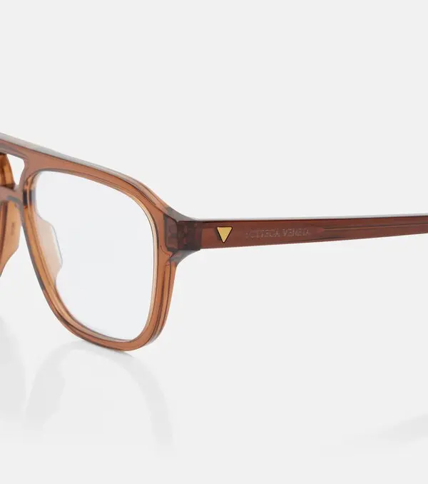 Bottega Veneta Triangle Stud Aviator Glasses