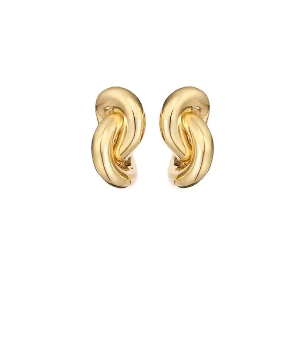 ENGELBERT Legacy Knot Small 18kt Yellow Earrings - Gold