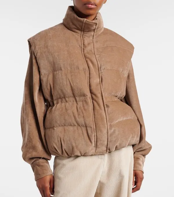 Brunello Cucinelli Monili Corduroy Down Vest