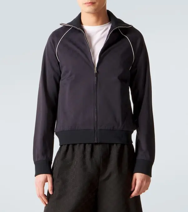 Gucci Gg Technical Jacquard Track Jacket