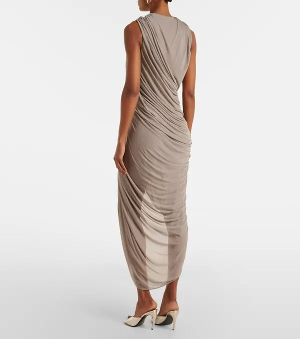 Christopher Esber Ripple Embellished Draped Jersey Gown