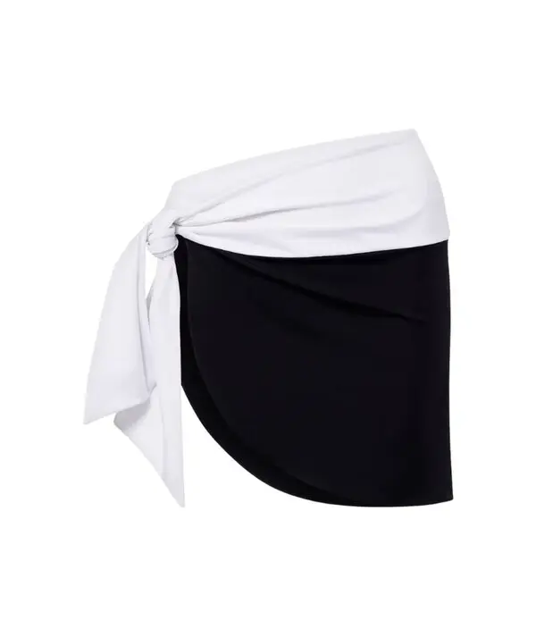 Balmain Asymmetric Beach Cover-up - Black