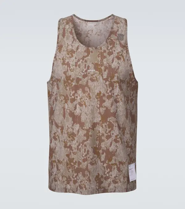 Satisfy Space‑o Camouflage Tank Top - Brown