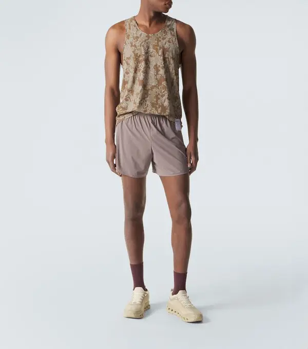 Satisfy Space‑o Camouflage Tank Top - Brown