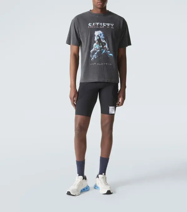 Satisfy Mothtech™ Printed Cotton Jersey T-shirt - Grey