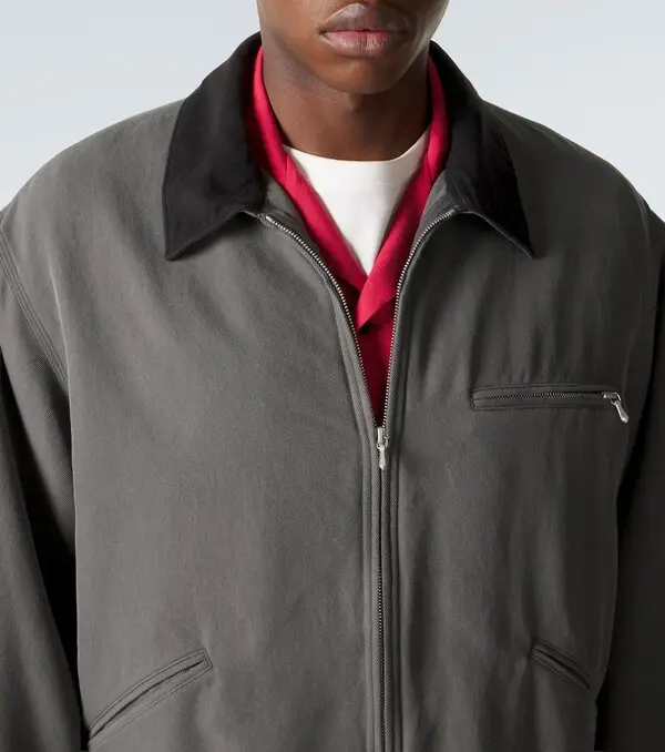A.PRESSE Vintage Cotton And Silk Twill Jacket