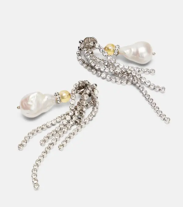 Dries Van Noten Embellished Drop Earrings