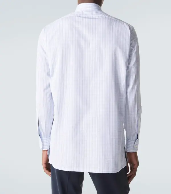 Charvet Checked Cotton Poplin Shirt