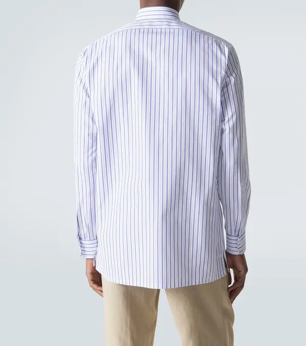 Charvet Striped Cotton Poplin Shirt