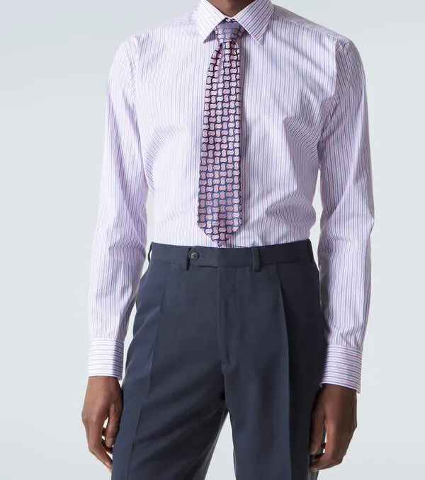 Charvet Striped Cotton Poplin Shirt