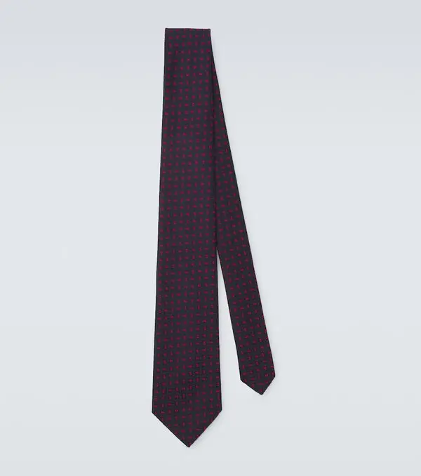 Charvet Silk Jacquard Tie - Blue