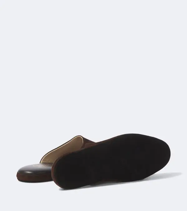 Charvet Suede Slippers - Brown