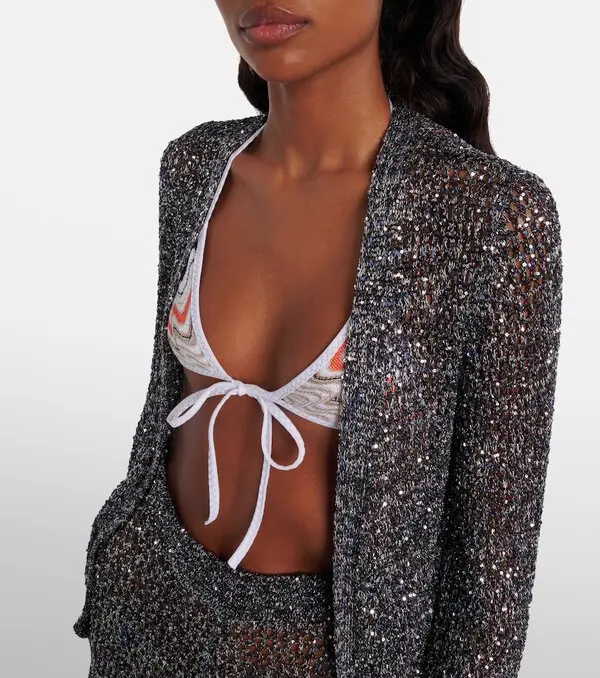 Missoni Sequined Lame Cardigan