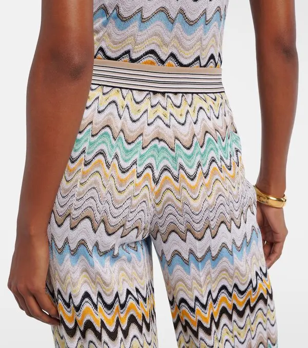 Missoni Wave High-rise Wide-leg Pants