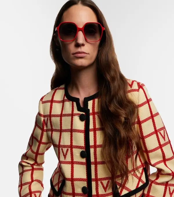 Valentino Garavani Vlogo Oversized Sunglasses