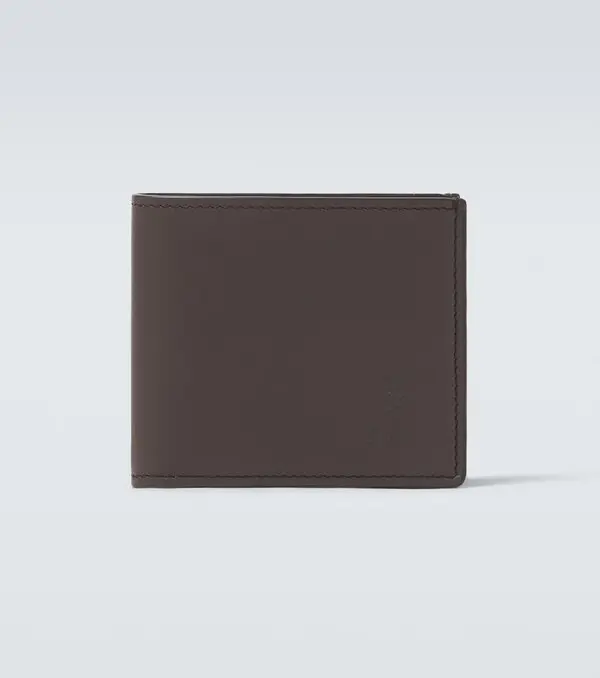 Brunello Cucinelli Leather Bi-fold Wallet - Brown