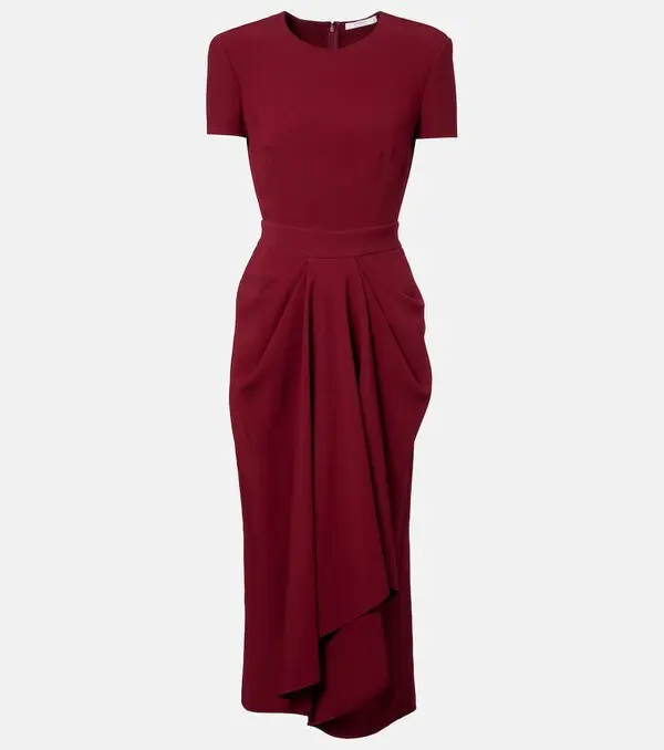 Givenchy Asymmetrical Draped Midi Dress
