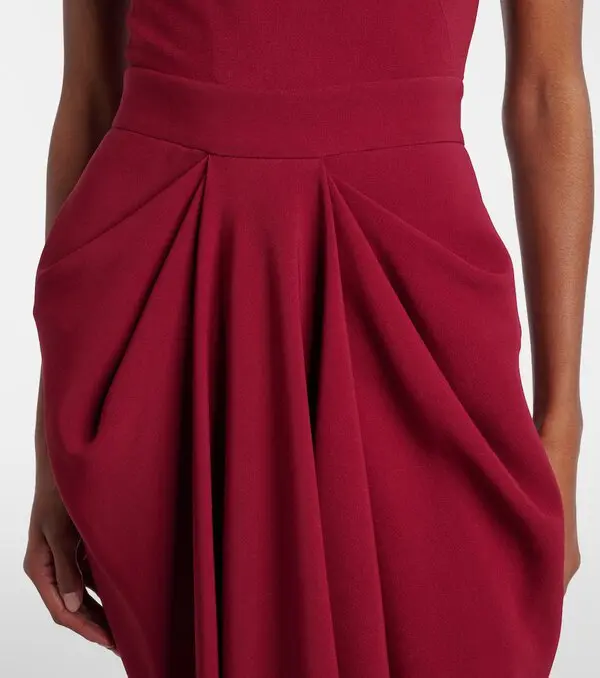 Givenchy Asymmetrical Draped Midi Dress