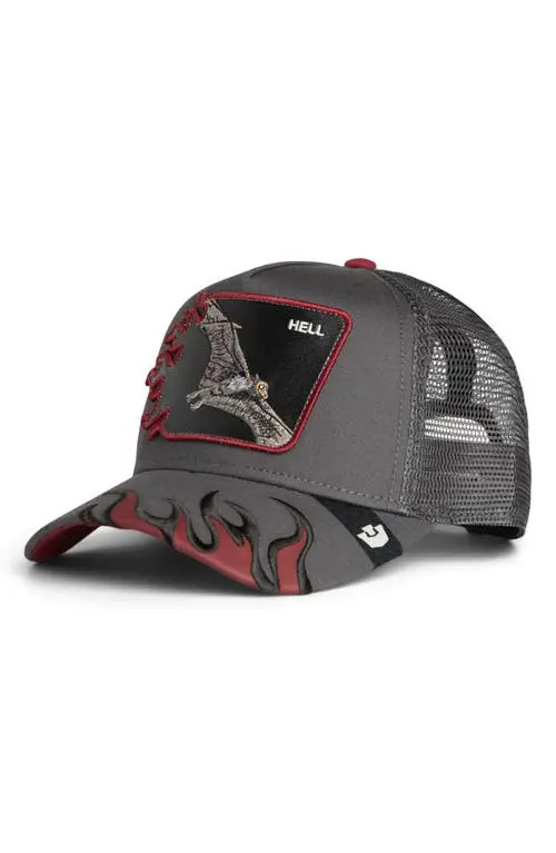GOORIN BROS Hell Flames Embroidered Trucker Hat - Oil