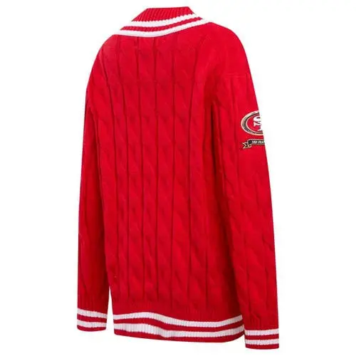 PRO STANDARD San Francisco 49ers Prep V-neck Pullover Sweater