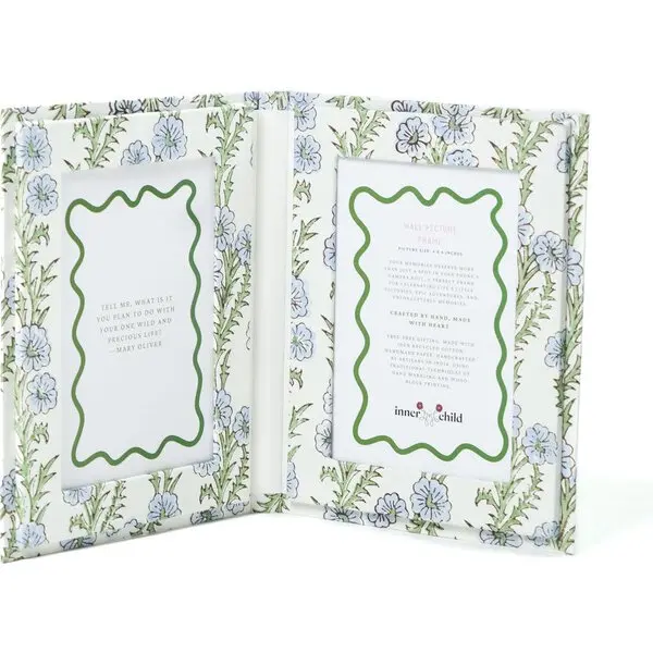 INNER CHILD Blockprint Picture Frame Folding Book4x6