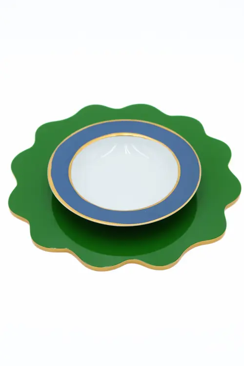 INNER CHILD Scalloped Lacquerware Placematsset Of 4