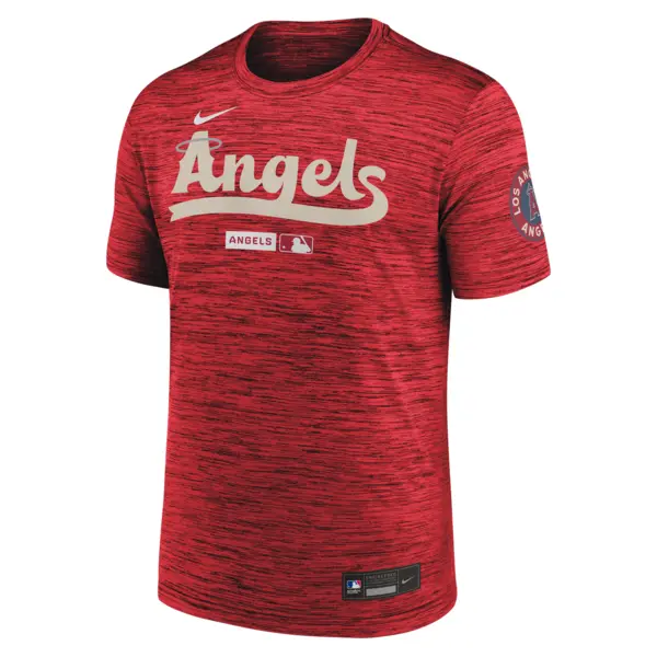 Nike Los Angeles Angels City Connect Velocity Dri-fit Mlb T-shirt - Red