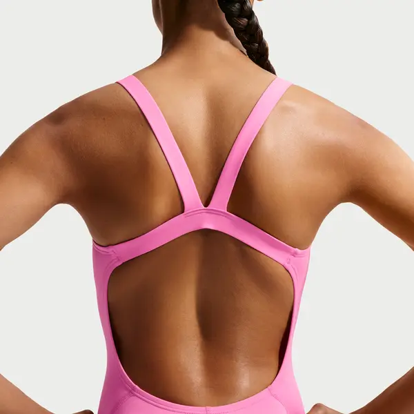 Nike Hydrastrong Essential Fastback One Piece Swimsuit - Pink