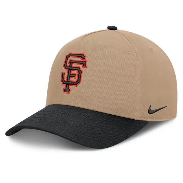 Nike San Francisco Giants Rise Mlb A-frame Trucker Hat - Brown