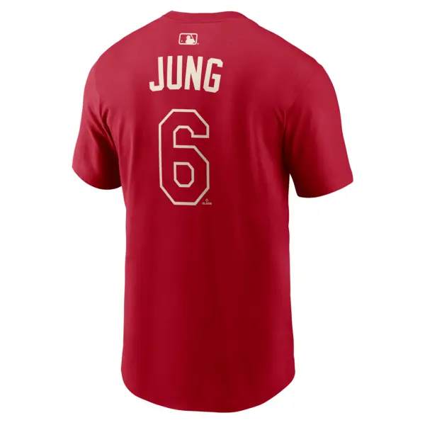 Nike Josh Jung Texas Rangers City Connect Mlb T-shirt - Red