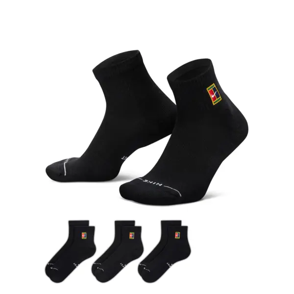 Nike Everyday Elevated Ankle Socks - Jet Black